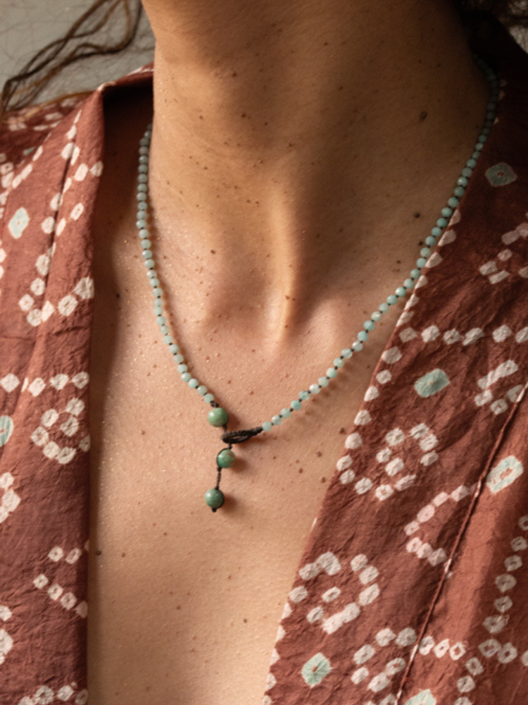 Ras de cou CLARA amazonite