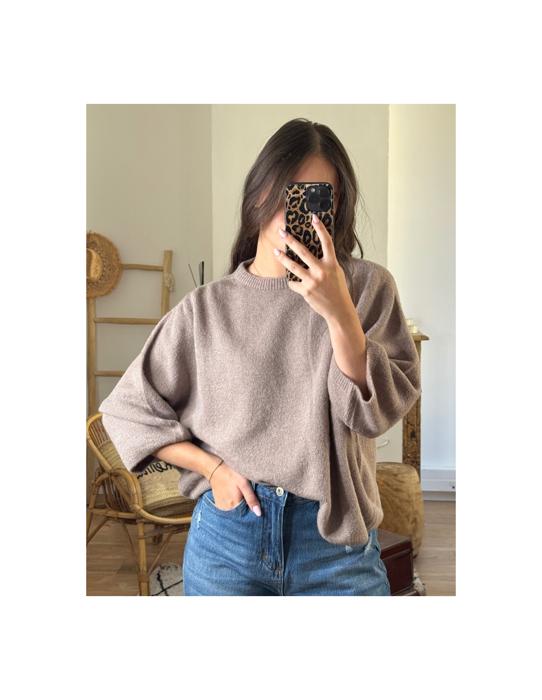 Pull ILONA taupe
